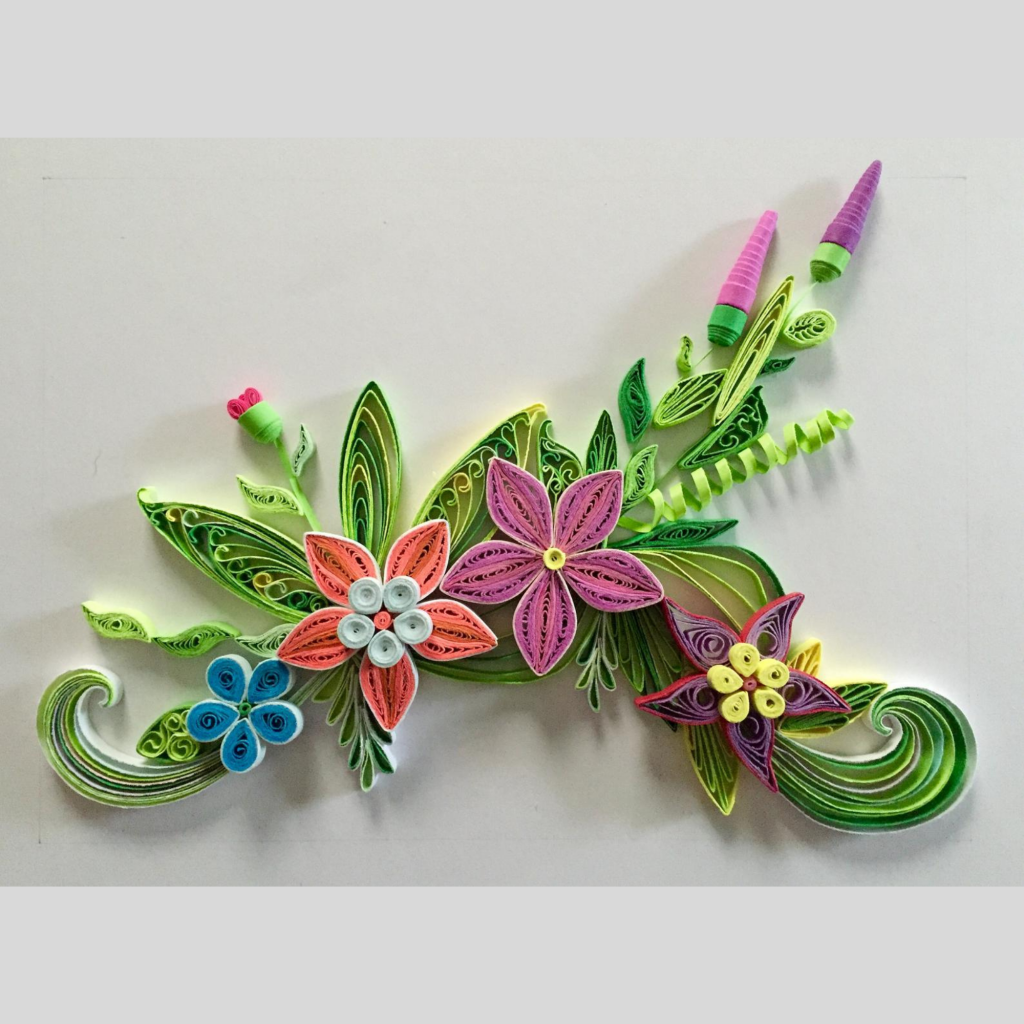 Quilling Butterfly On Card Paper Art - Unique Only At MonkeyDragonPaper
